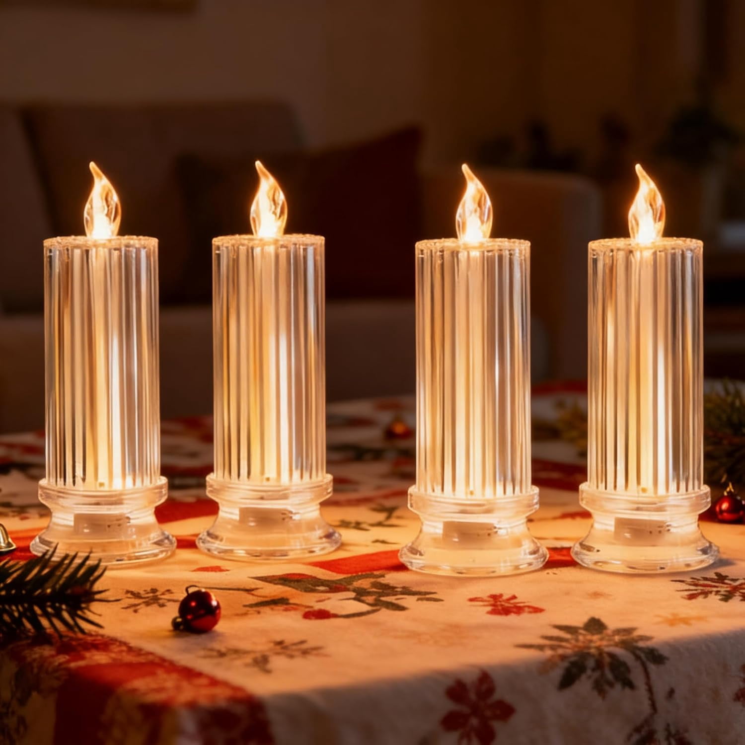 Creative Refractive Diamond LED Electronic Candle Lights, Realistic ...