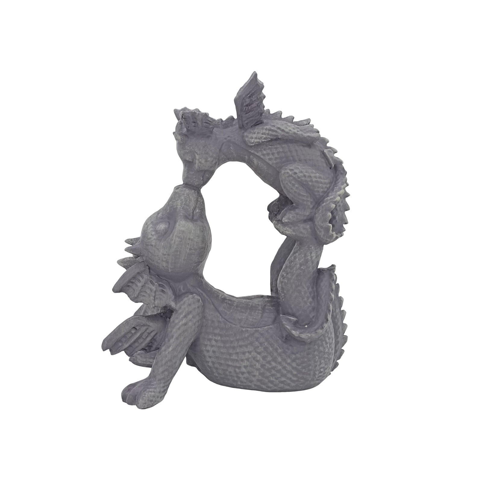 Creative Resin Dragon Figurine Ornament, Mushroom Kissing Dragons Cute ...