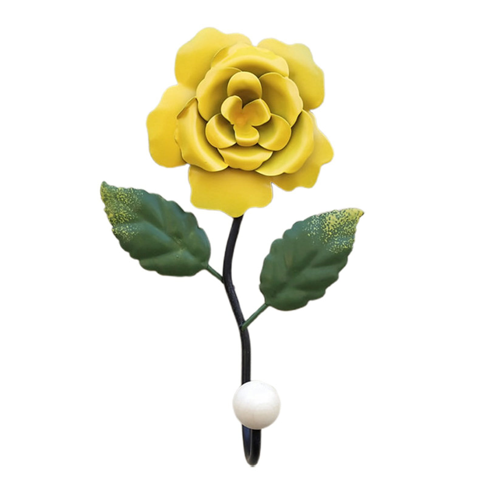 Creative Resin Wall Hooks Wall Mounted Art Flower Hook Hand Painted ...