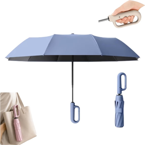 Creative Ring Buckle Windproof Reinforced Umbrella,Portable Compact ...