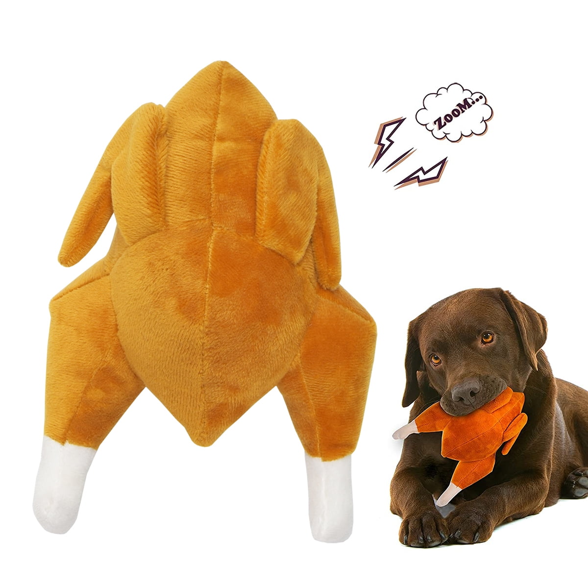 Creative Roast Chicken Shape Plush Dog Toys Food Shape Chew Toys ...