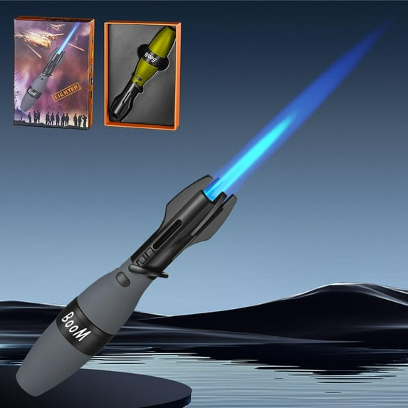 Creative Rocket Fidget Lighter - Wind-Resistant Blue Flame Torch ...