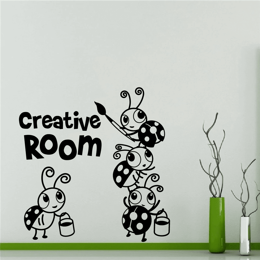 Creative Room Ladybug Ladybugs Lady Bug Bugs Cute Animal Insect Vinyl ...