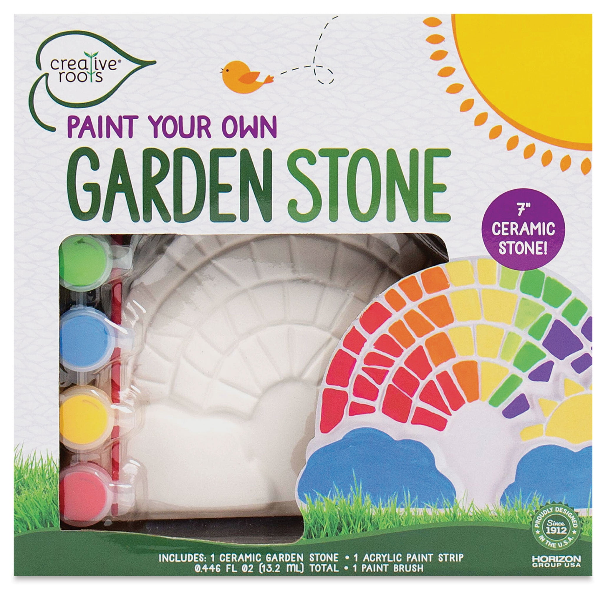 Creative Roots Paint Your Own Stepping Stone Kit - Rainbow - Walmart.com