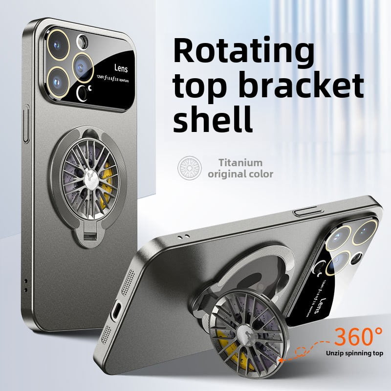 Creative Rotating Gyroscope Magnetic Bracket Phone Case for iPhone11Pro ...