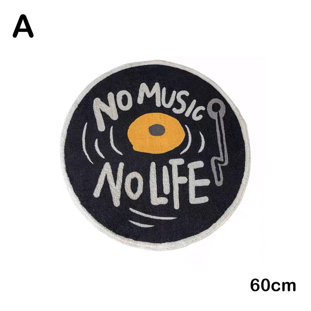 Creative Round CD Carpet Living Room Nordic Letter Floor Coffee Carpet ...