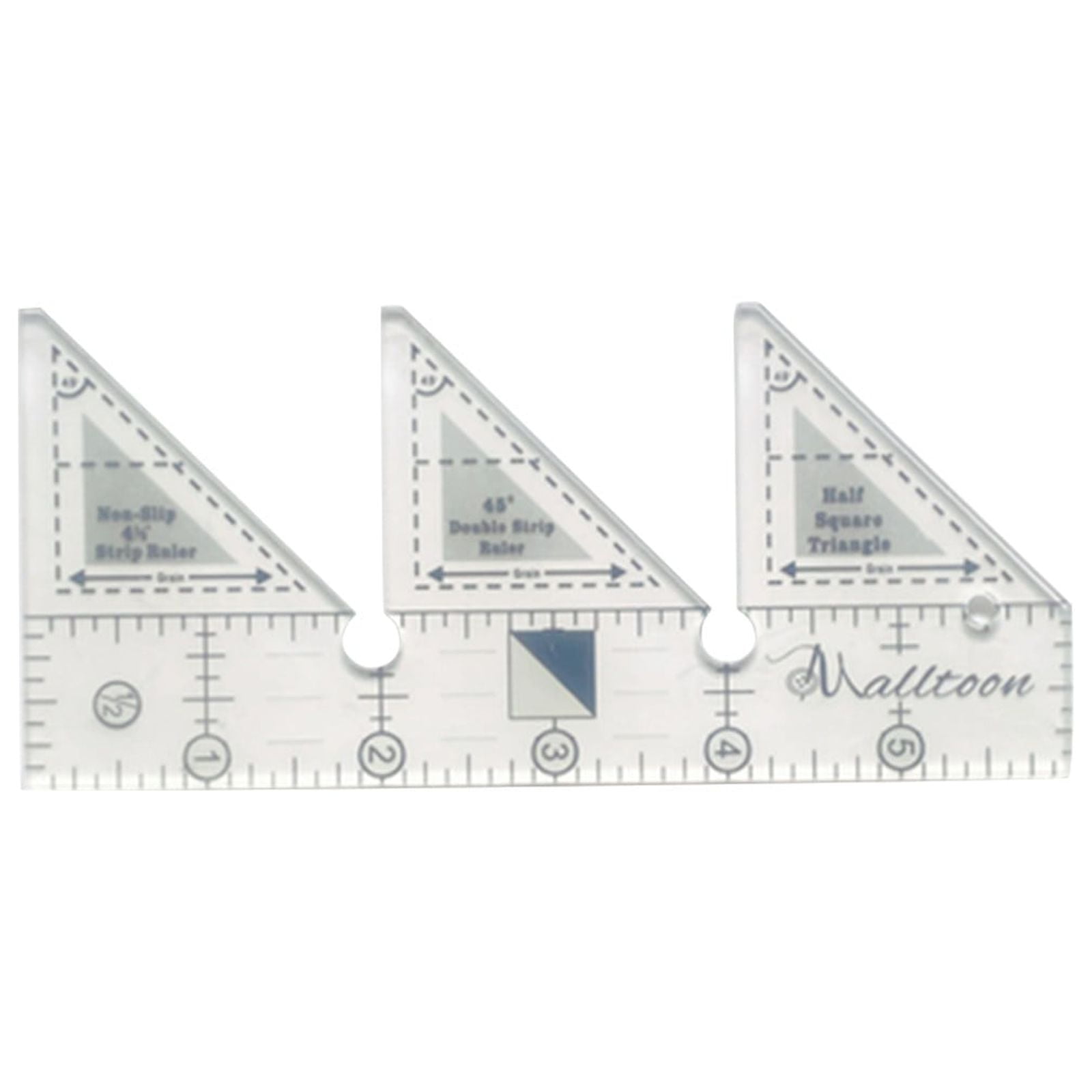 Creative Ruler Grids 45°Double Strip Ruler Non Slip Quarter Square ...