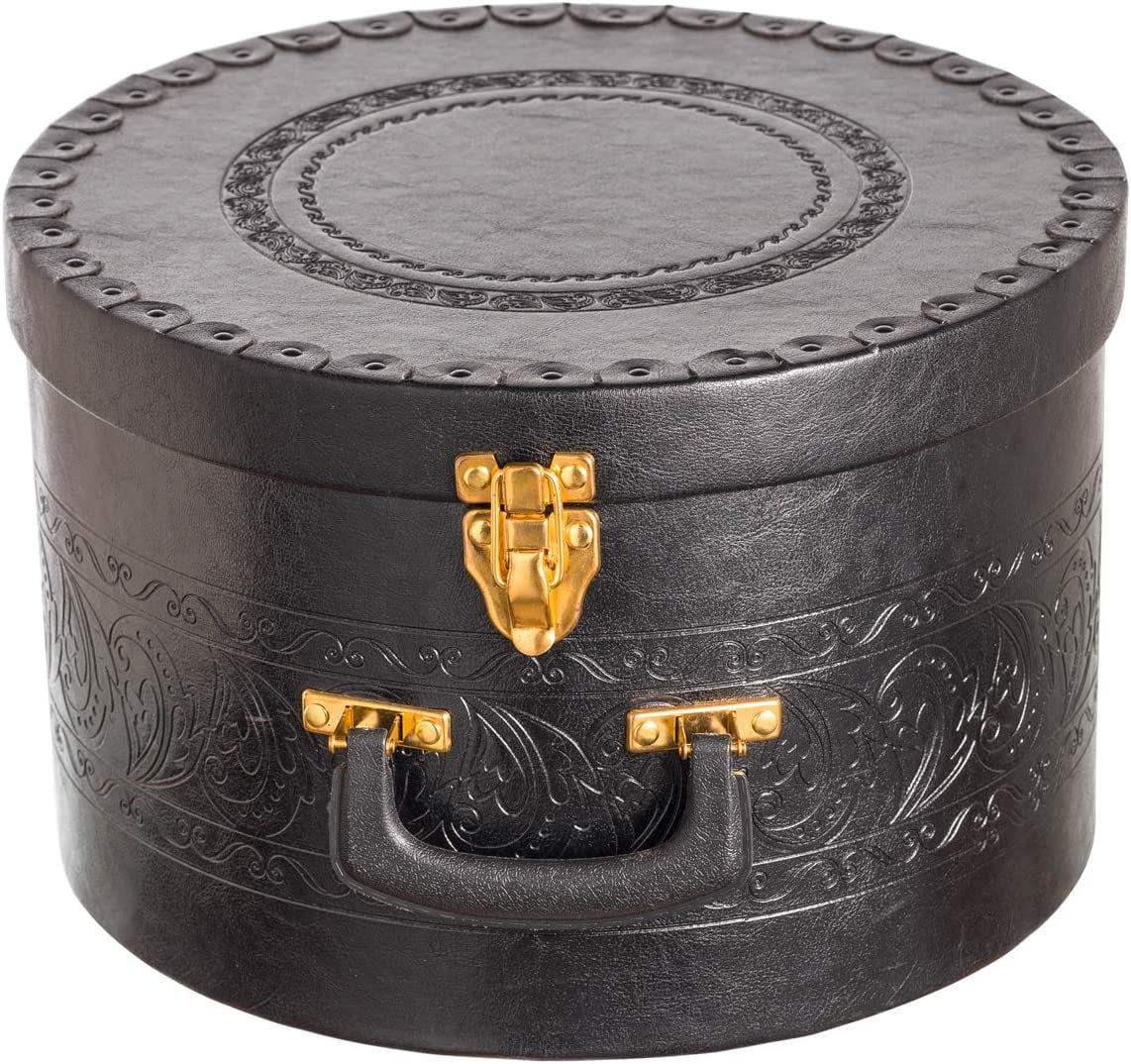 Creative Scents Large Hat Box for Men & Women Storage- Round Hat Box ...