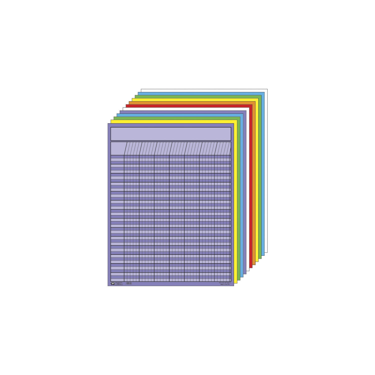 Creative Shapes Etc Large Vertical Incentive Chart Set, Assorted Color ...