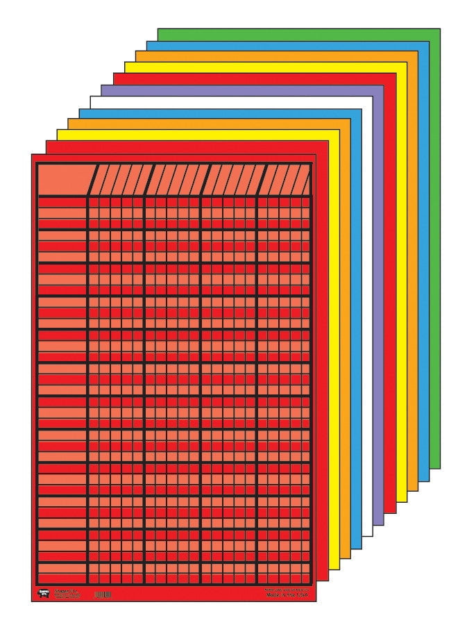 SHAPES ETC. Small Chart - Set of 12 - Walmart.com