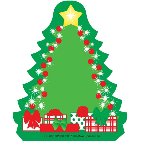 SHAPES ETC. Mini Notepad - Decorated Tree - Walmart.com