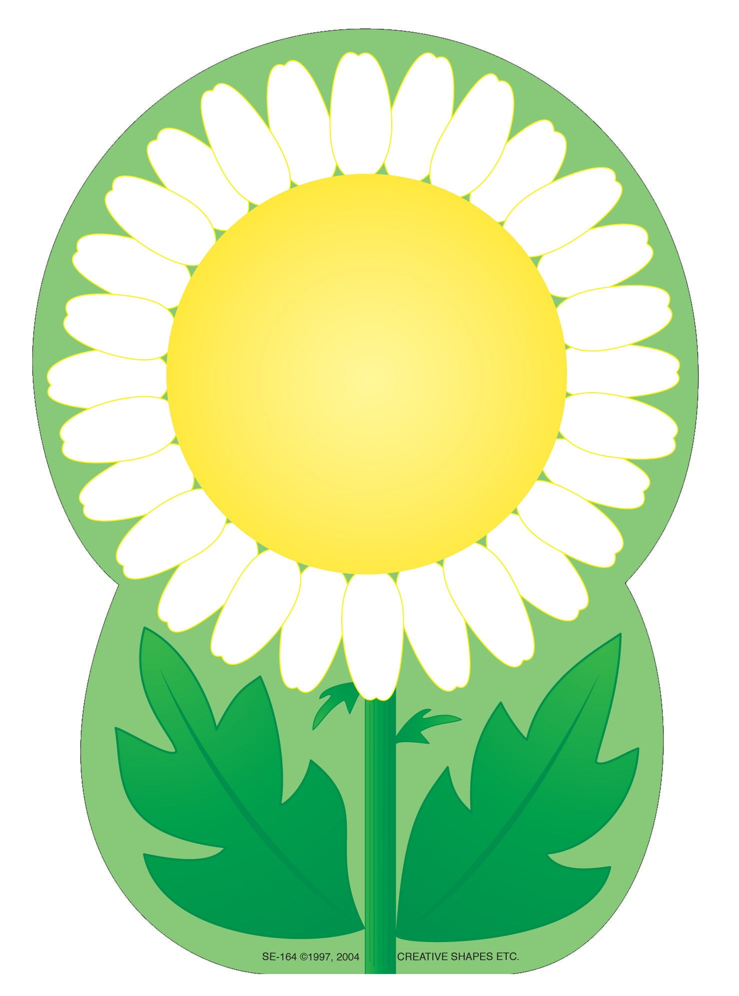 SHAPES ETC. Large Notepad - Daisy - Walmart.com