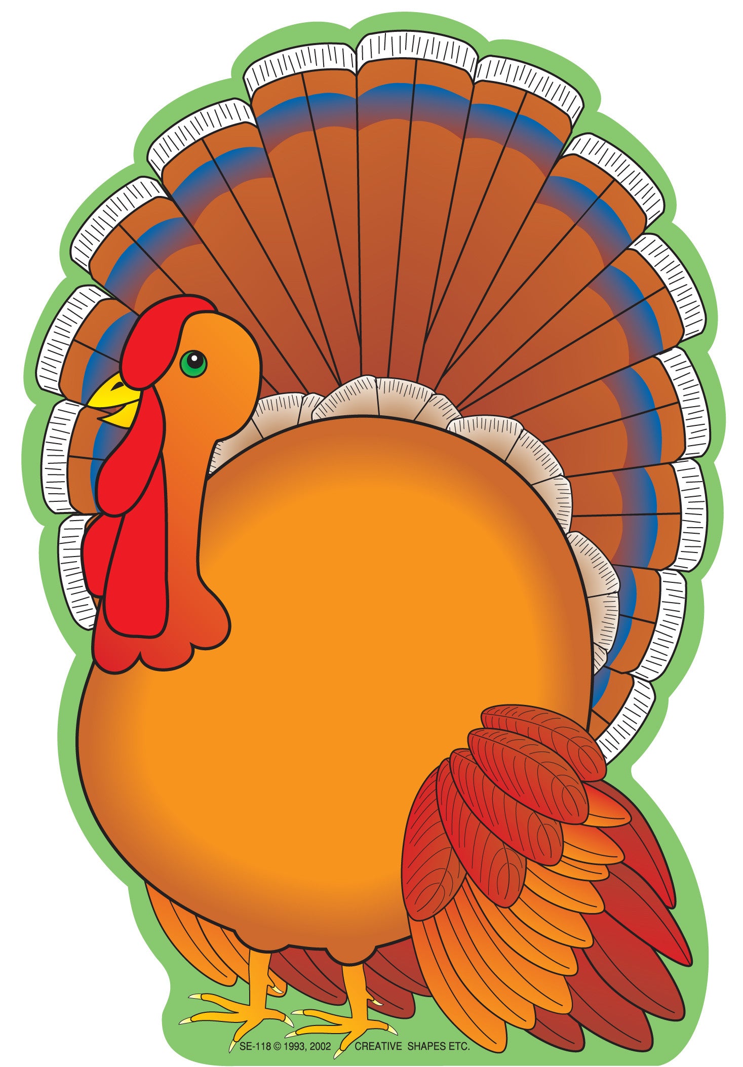 SHAPES ETC. Large Notepad - Turkey - Walmart.com
