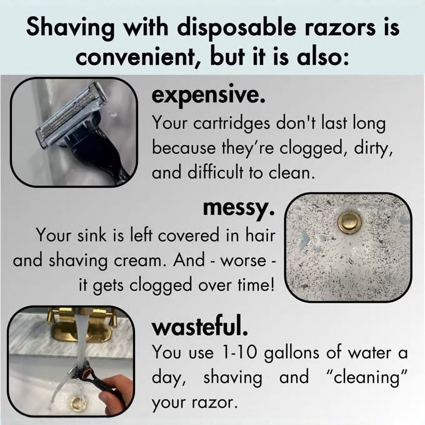 Creative Shaver Rinser No Battery Design Shaver Cleaner - Walmart.com