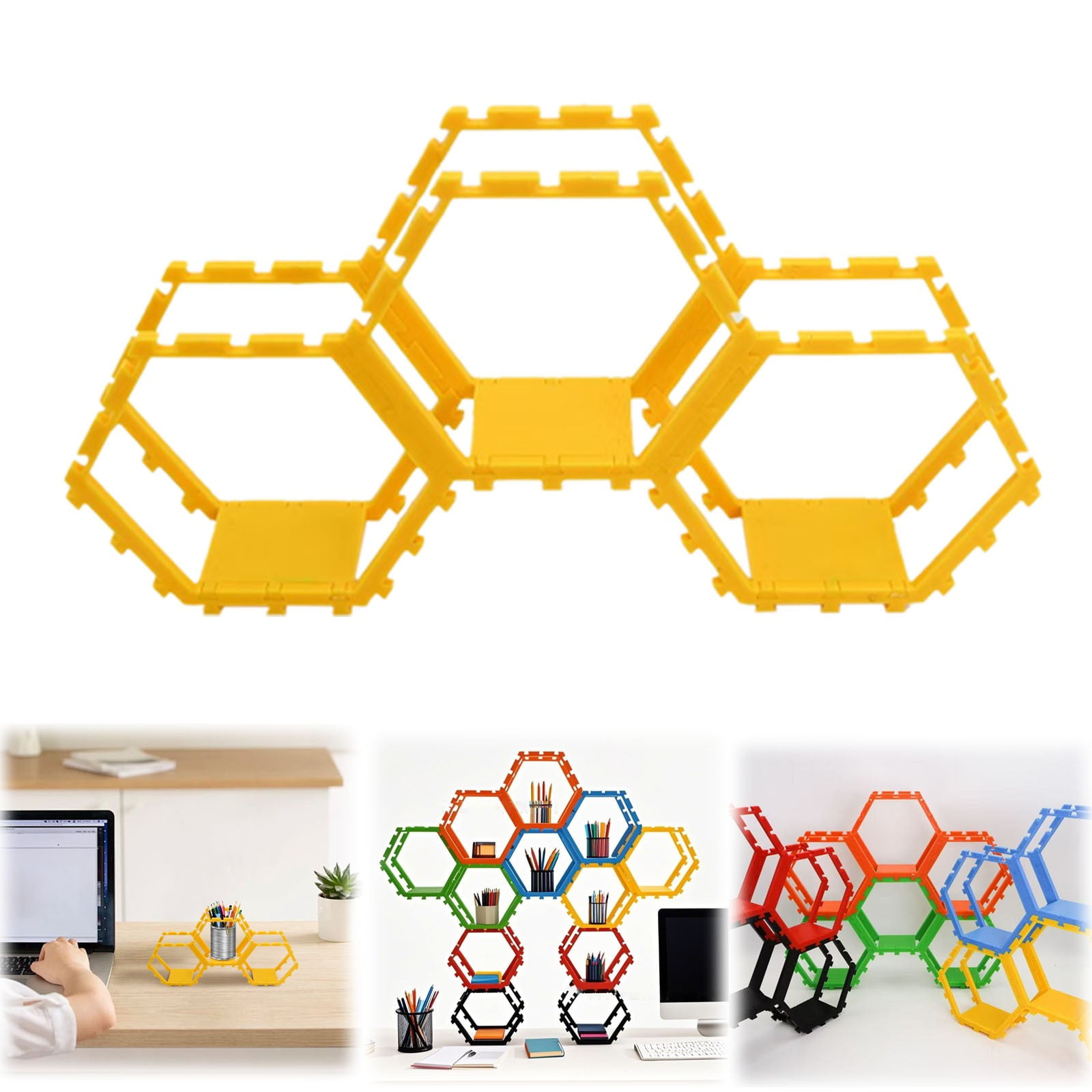 Creative Showcase Stand ，Hexagonal Wall Display Stand Compatible With ...