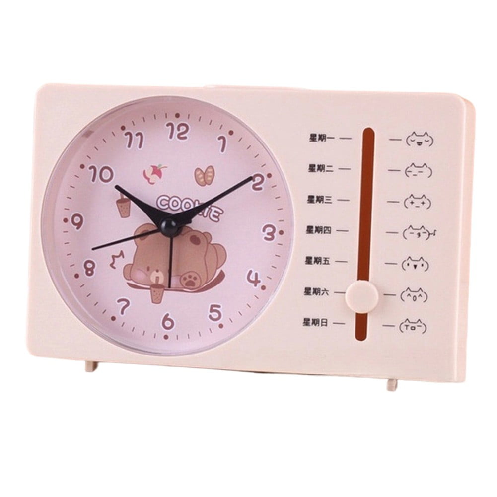 Creative Silent Alarm Clock Snooze Function Night Light Desk Clock for ...