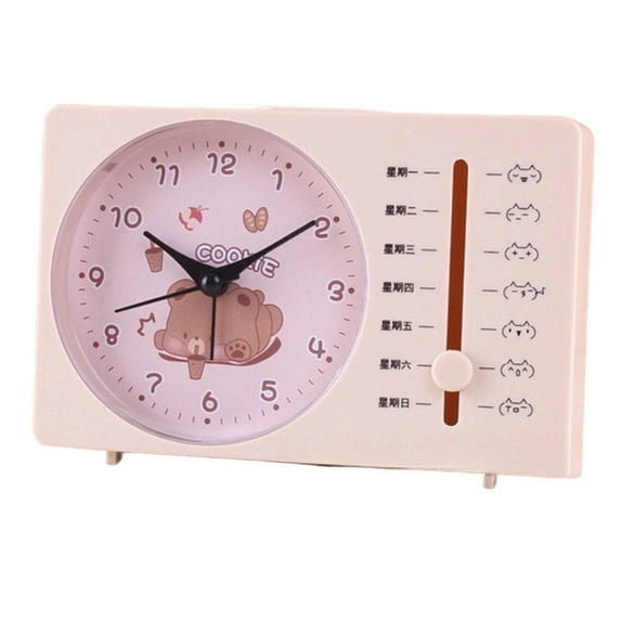 Creative Silent Alarm Clock Snooze Function Night Light Desk Clock for ...
