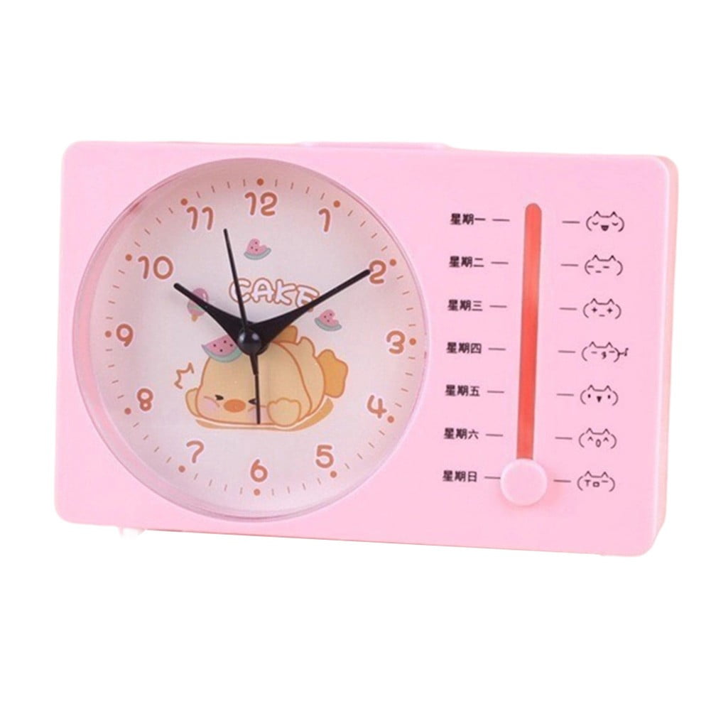 Creative Silent Alarm Clock Snooze Function Night Light Desk Clock for ...