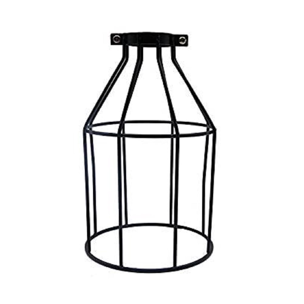 Creative Simple Black Lamp Shades Iron Lamp Shade Birdcage Design Lamp ...