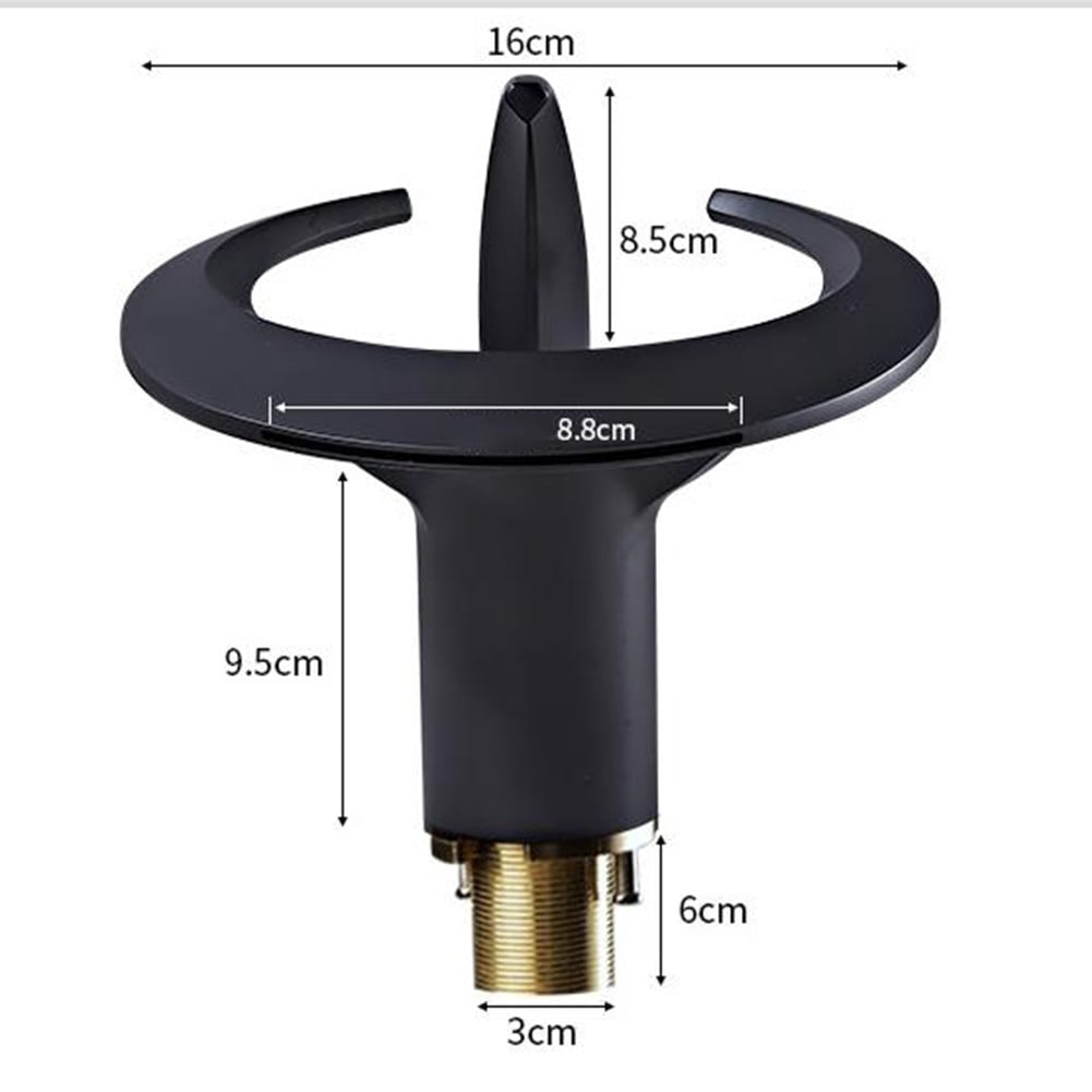 Creative Single Hole Waterfall Faucet Hot And Cold Wash Basin Faucet ...