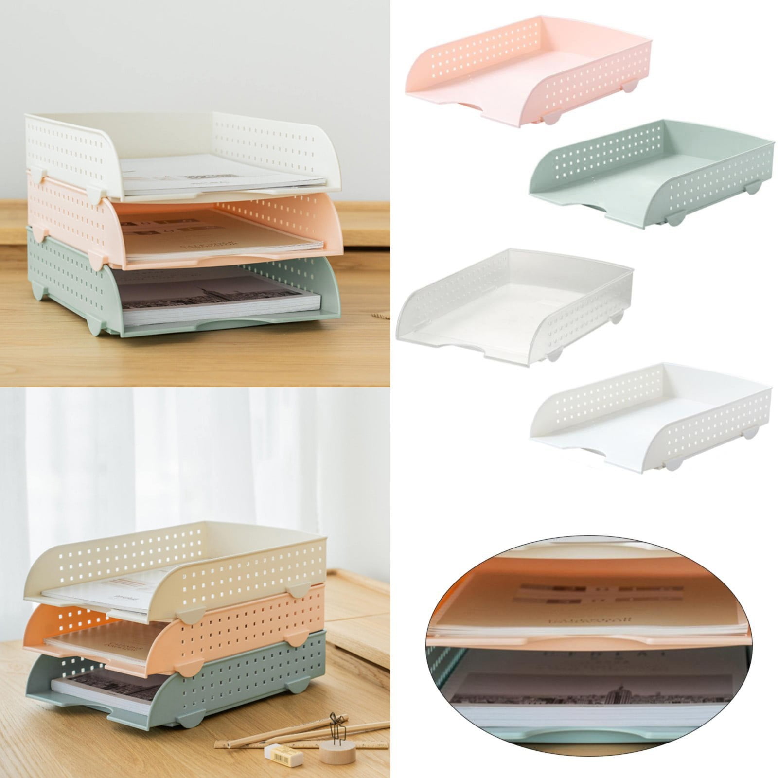 Creative Single Layer File Rack Assemble It Yourself Disk and Document ...