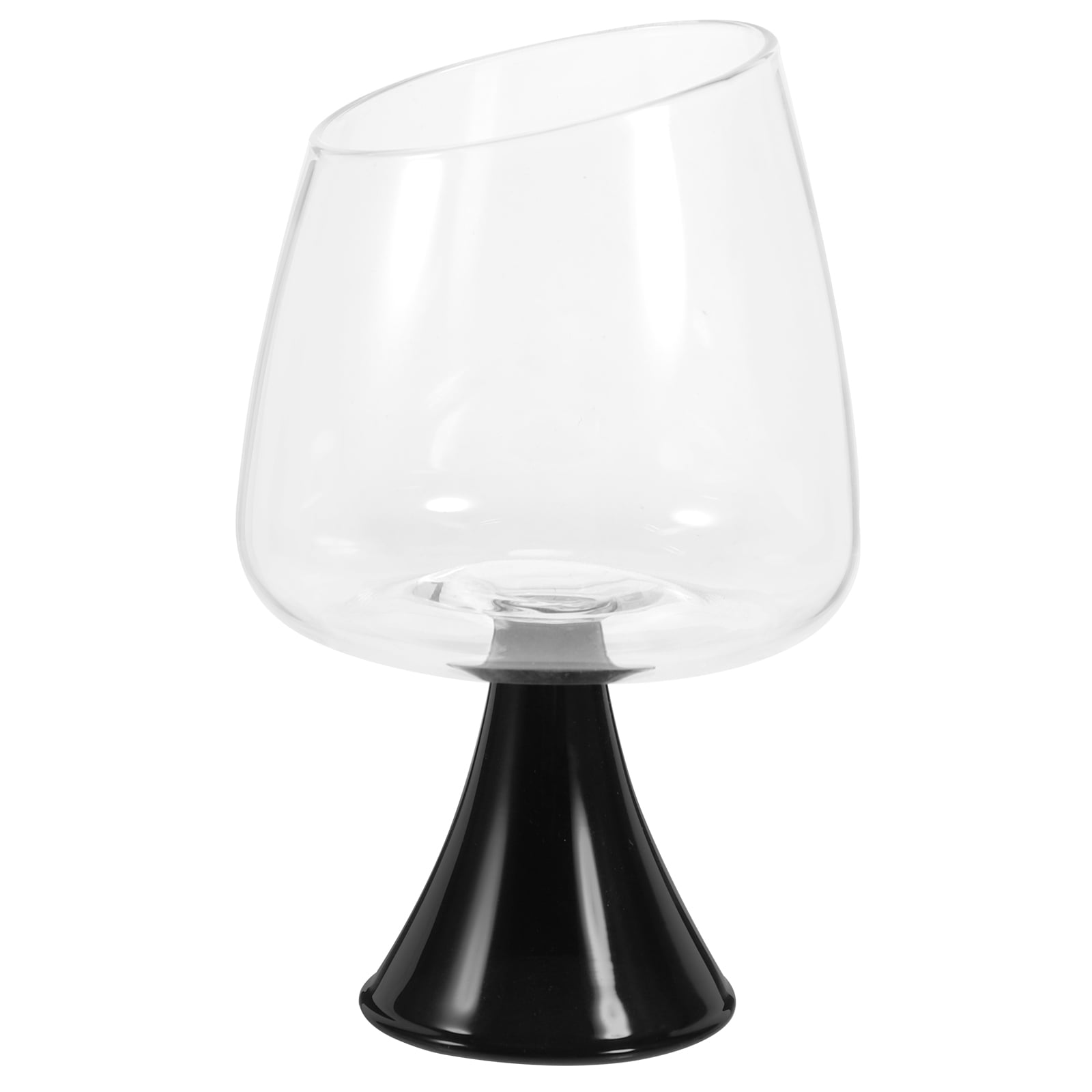 Creative Slant Cup Espresso Glass Goblet for Bar Ice Cream Whiskey ...