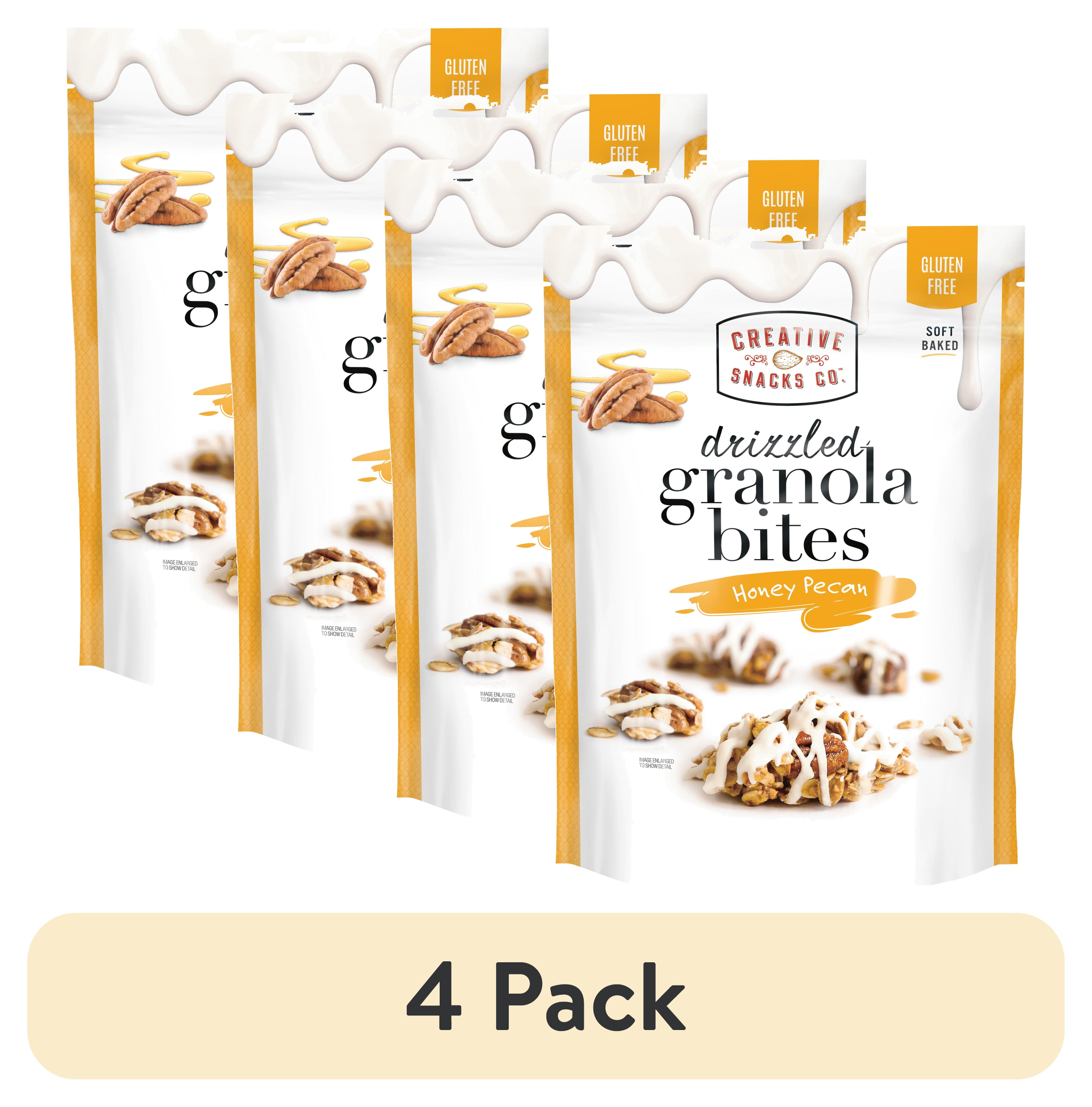 (4 pack) Creative Snacks Gluten Free Honey Pecan Drizzle Granola Bites ...