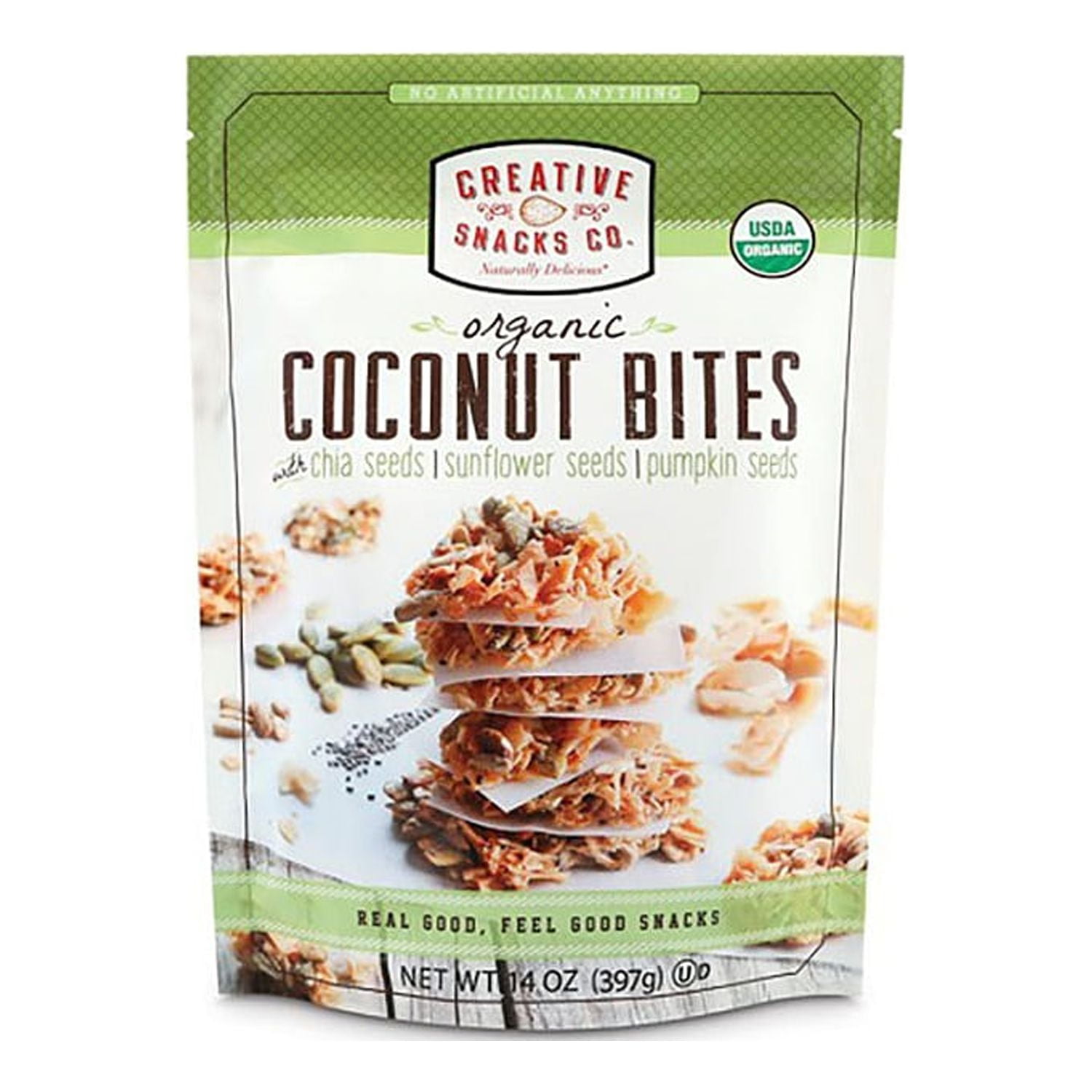 Creative Snacks Coconut Bites, Toasted Coconut with Chia, Sunflower ...