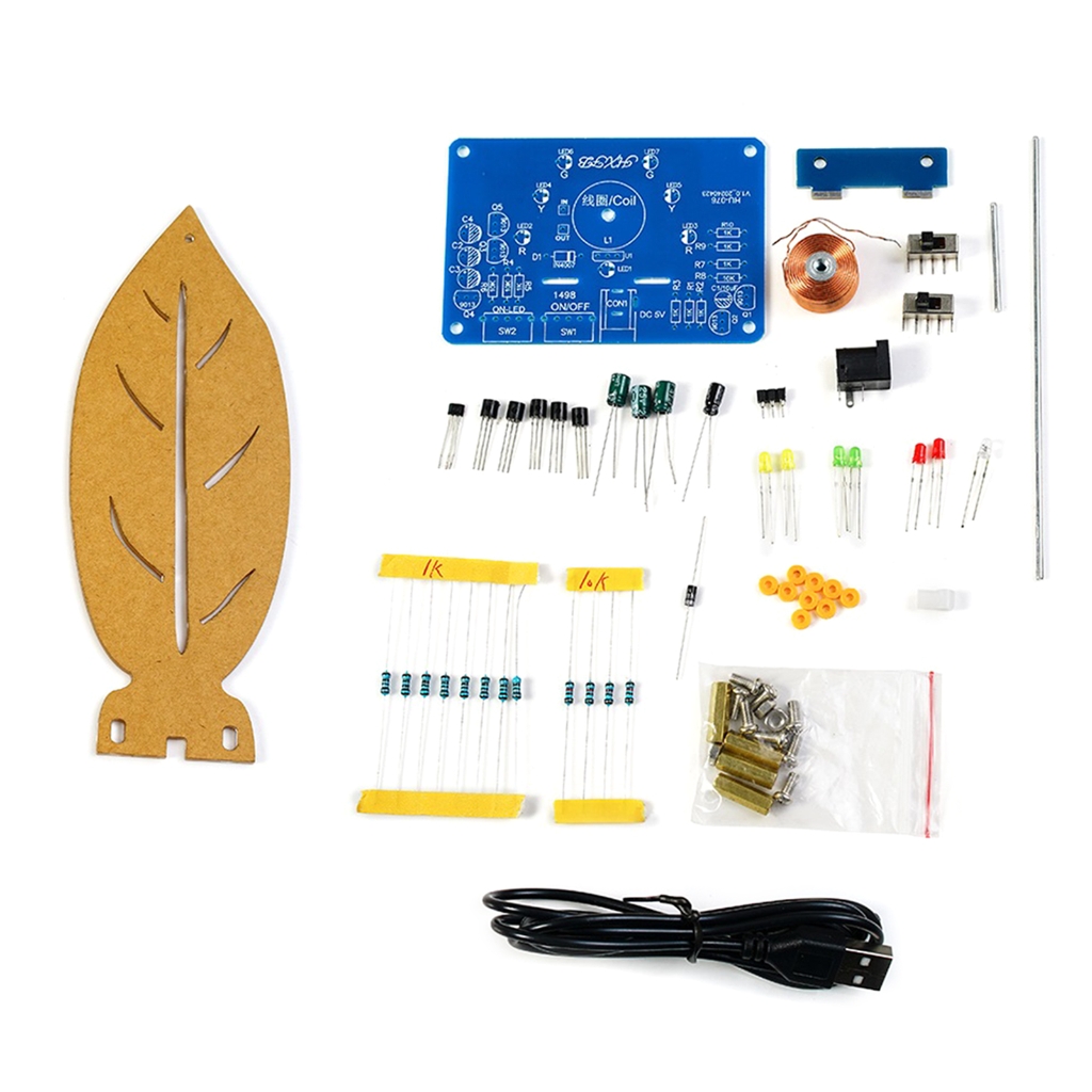 Creative Soldering Educational Kit DIY Electromagnetic Swing with LED ...