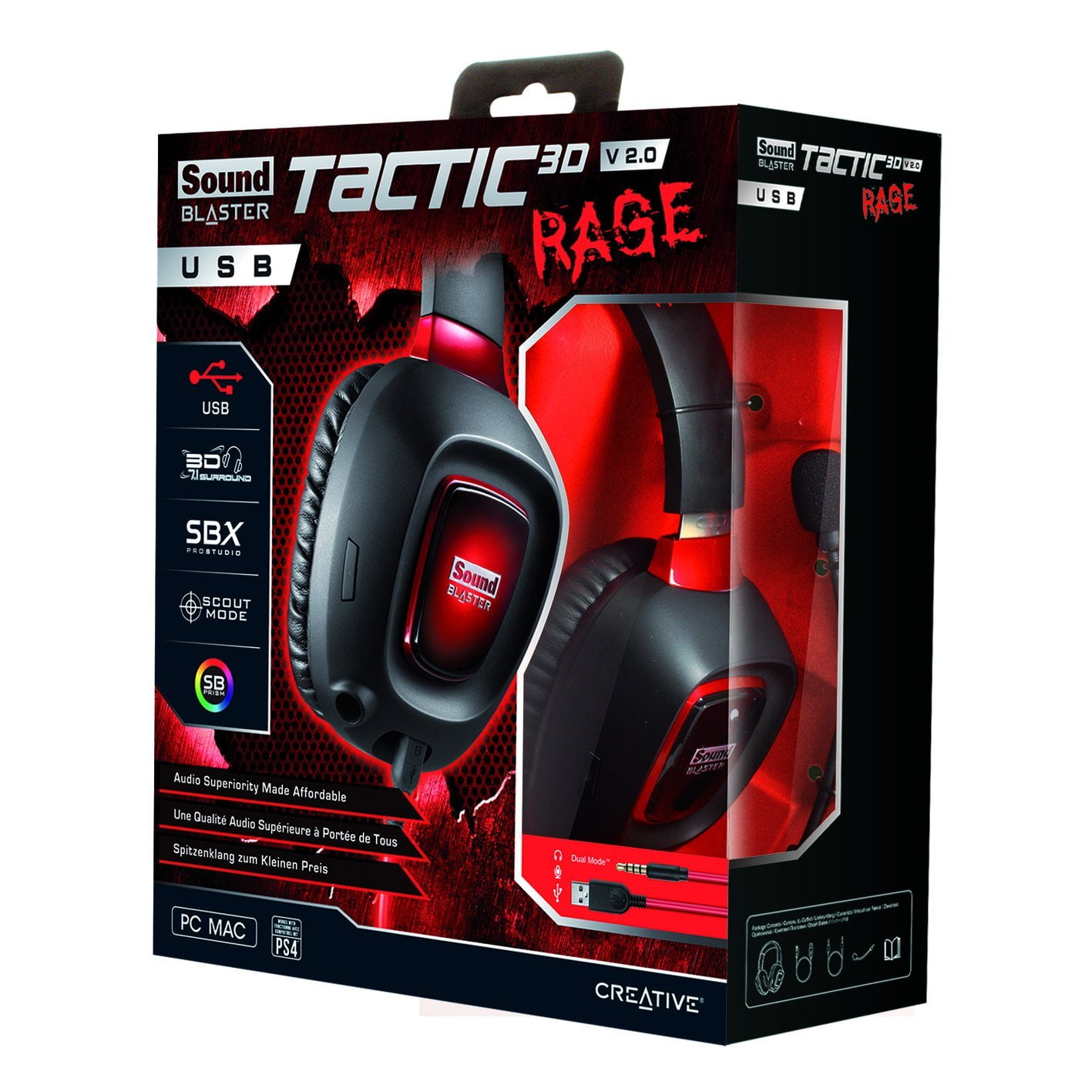 Creative Sound Blaster Tactic3D Rage USB V2.0 - Headset - 7.1 channel ...