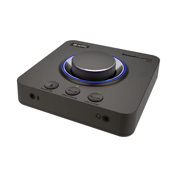 Creative Sound Blaster X4 Hi-Res USB DAC/Amp, 7.1 Surround, Super X-Fi ...