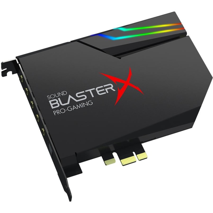 Creative Labs Sound BlasterX AE-5 Plus Hi-res PCI-e Gaming Sound Card with RGB Lighting and DAC ...