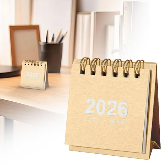 Creative Spiral-Bound Calendar,2026 Mini Desk Calendar Jan Dec 2026 ...