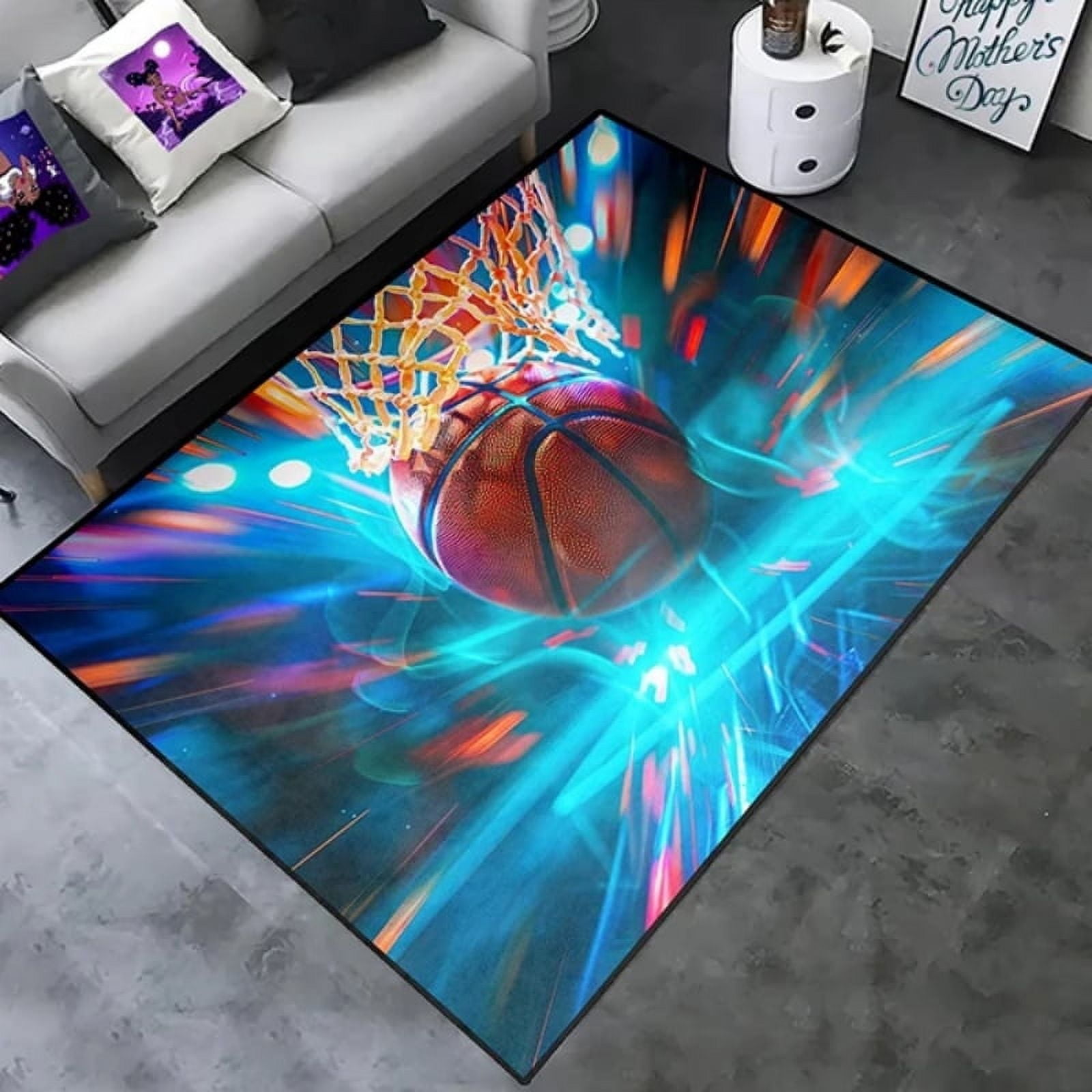 Creative Sports Area Rug for Living Room Personalized Healthy Exercise ...