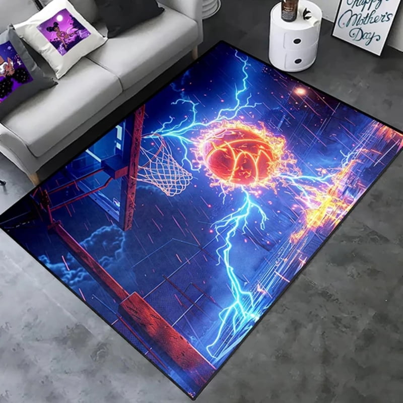 Creative Sports Area Rug for Living Room Personalized Healthy Exercise ...