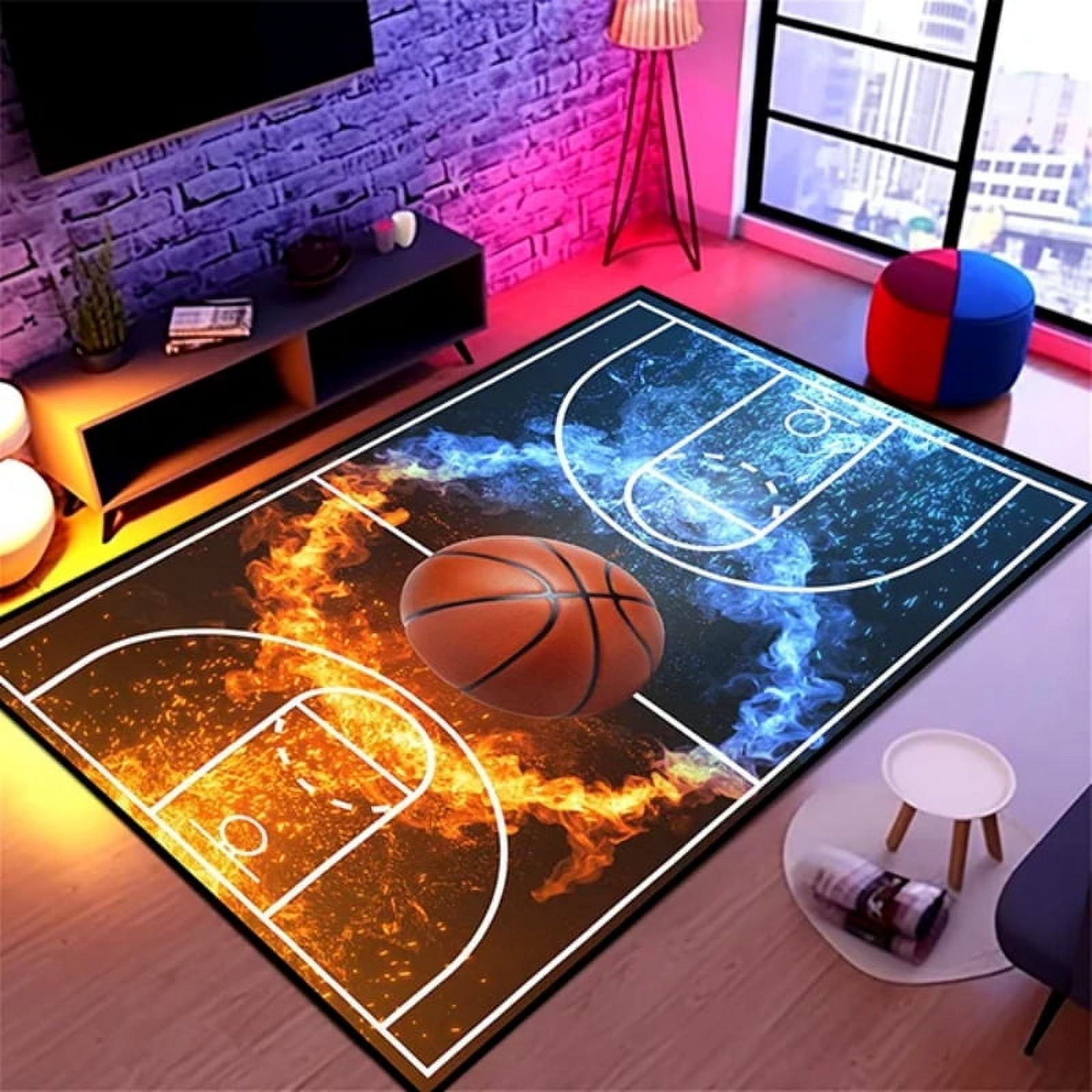 Creative Sports Area Rug for Living Room Personalized Healthy Exercise ...