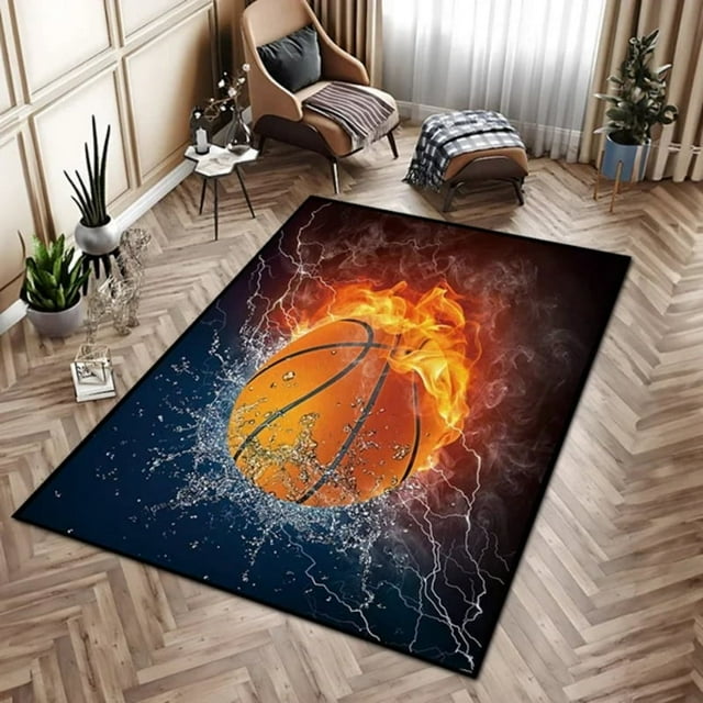 Creative Sports Area Rug for Living Room Personalized Healthy Exercise ...