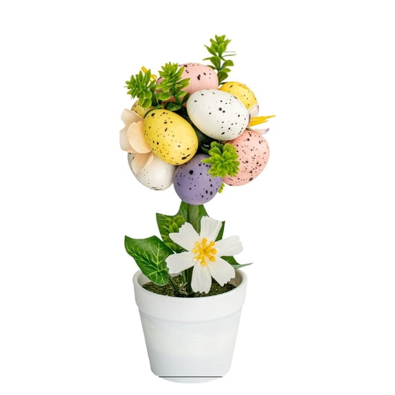 Creative Spotted Easter Egg Planter Flower Pot Weather Resistant Hand ...