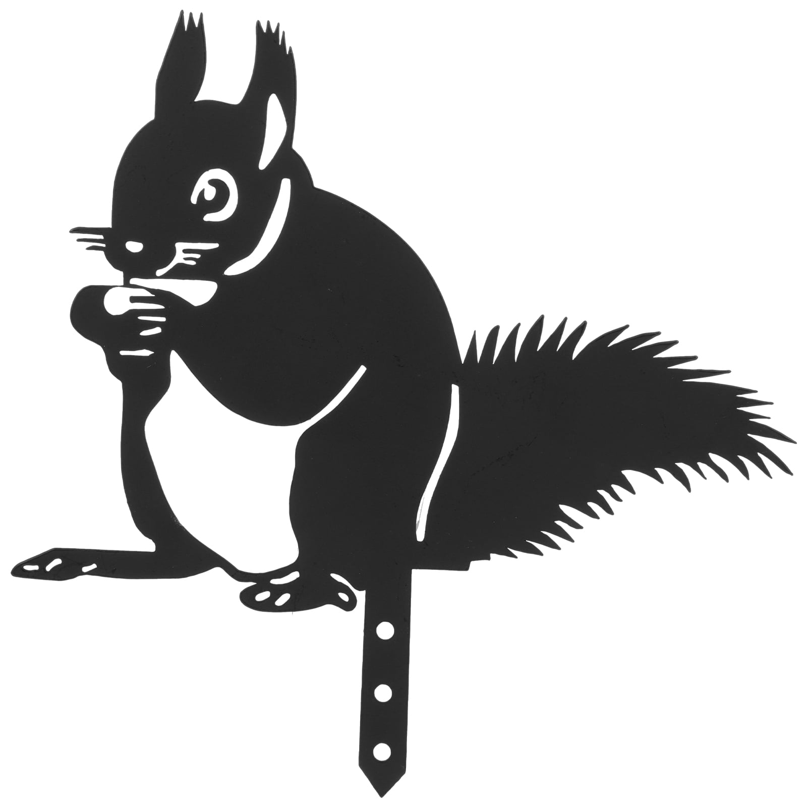 Creative Squirrel Shape Stake Outdoor Iron Arts Decor Garden Yard Art ...