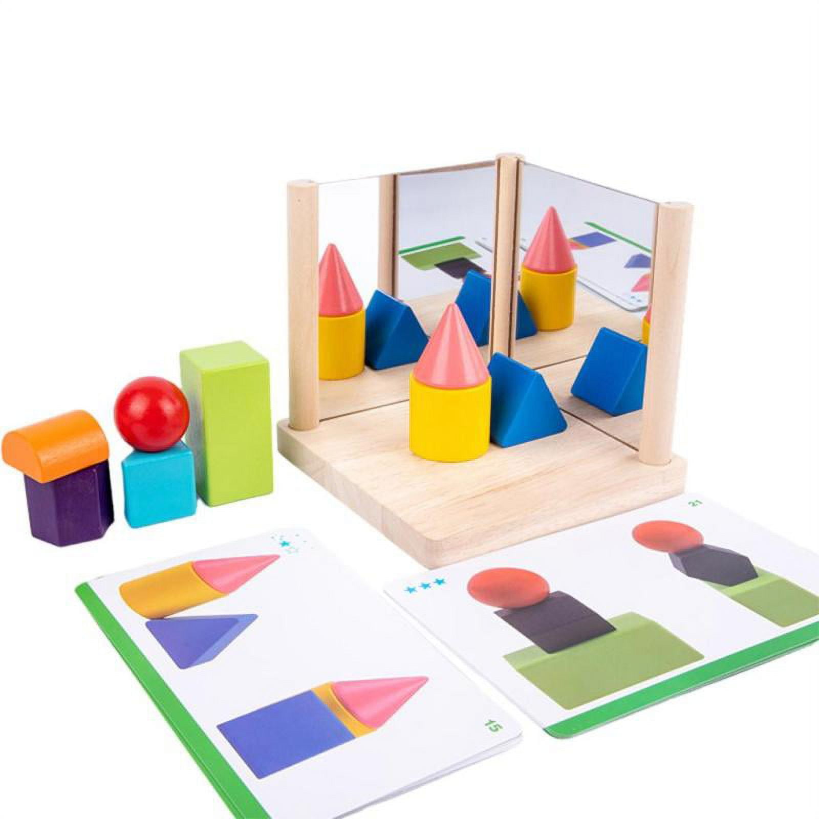 Creative Stacking Blocks Mirror Imaging Spatial Imagination Playful ...