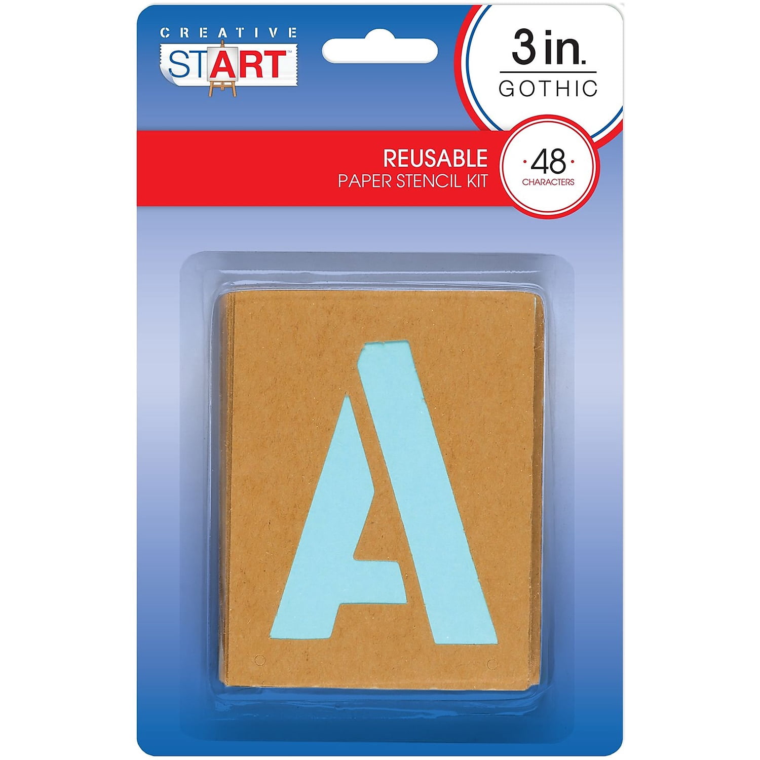 Creative Start Cardboard Stencils 3"H 192 Count Pack of 4 (098162PK4 ...