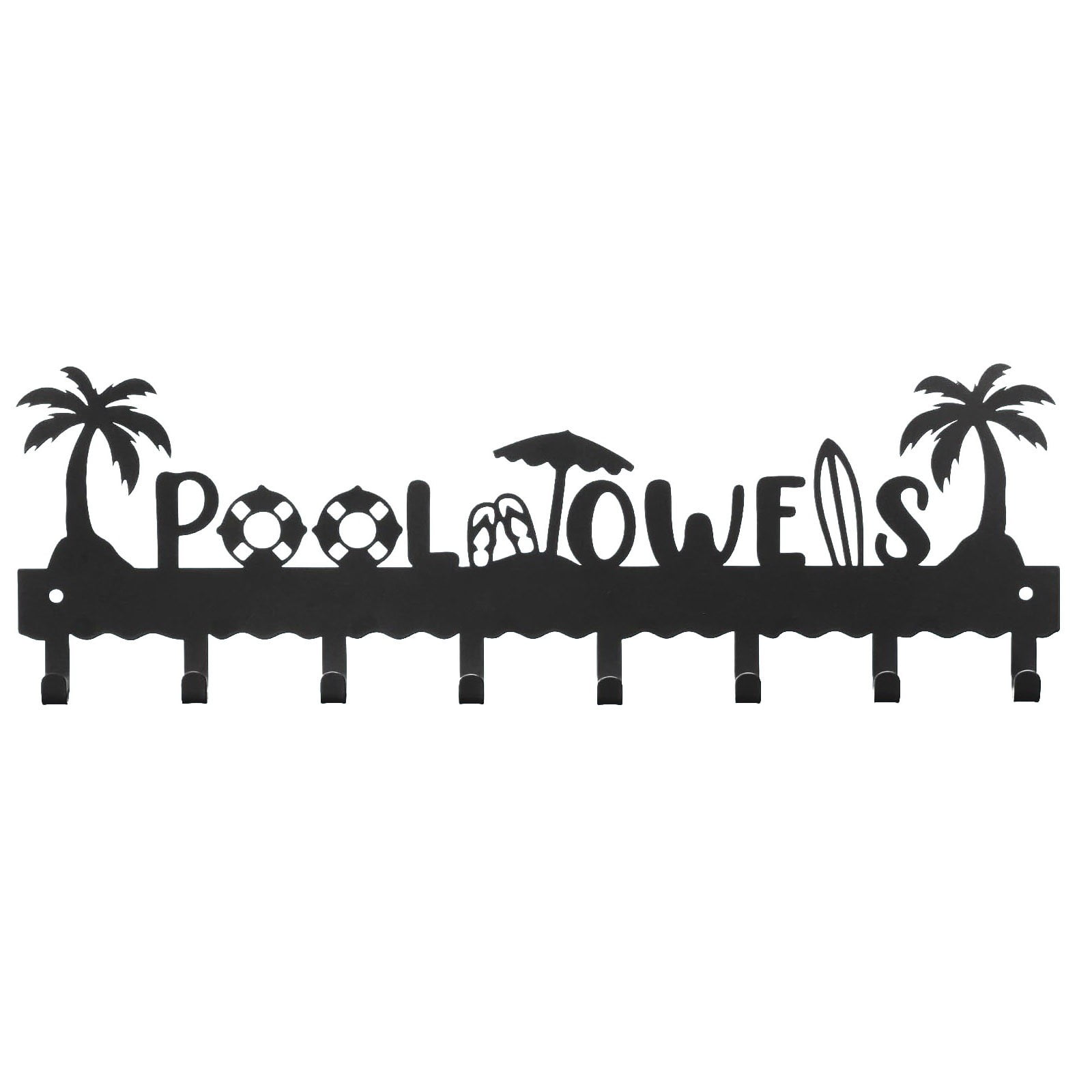 Creative Storage Hooks, Pool Towel Hooks For Bathroom Wall Mount Towel ...