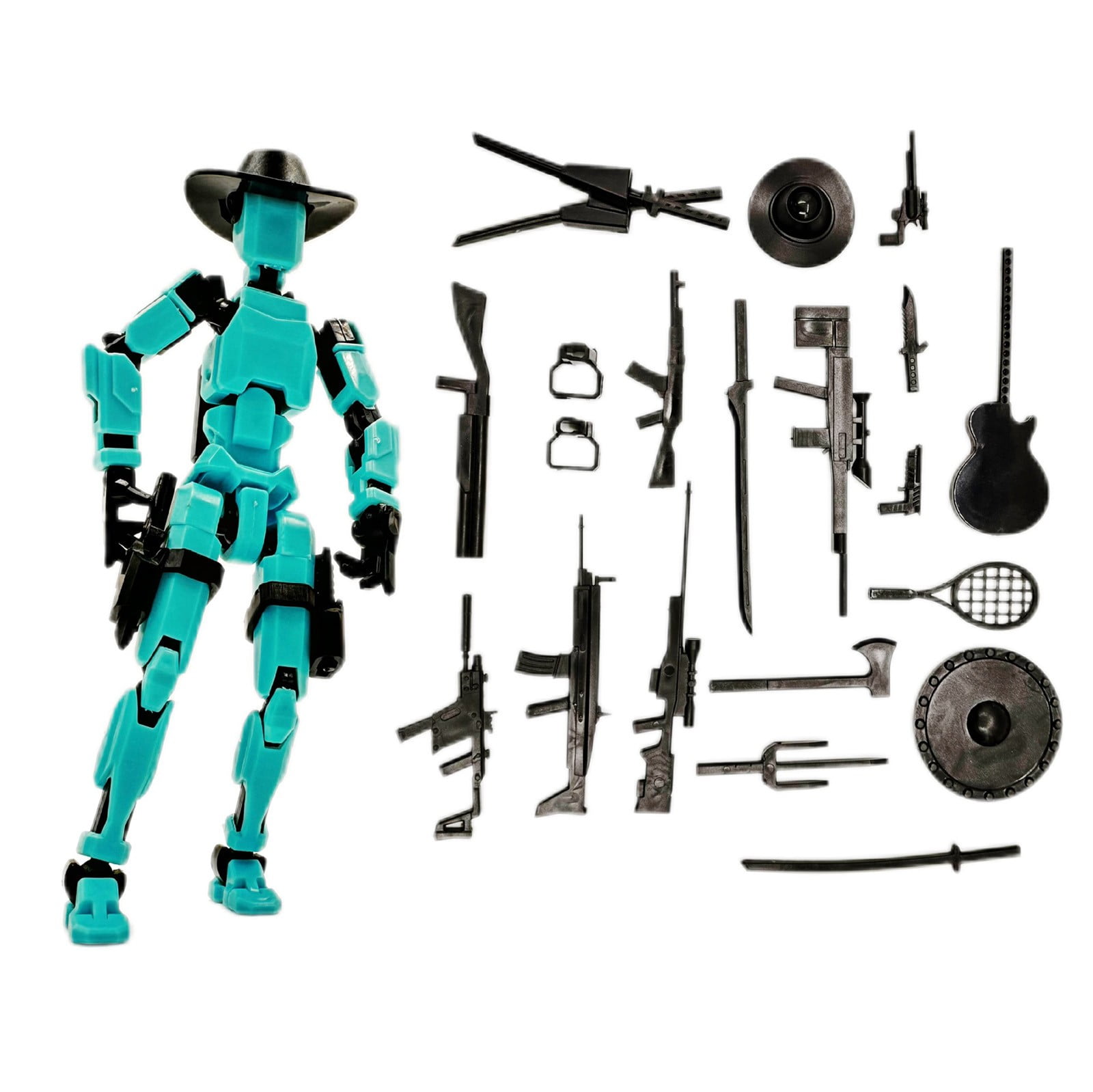 Creative Stress Relief Action Figure Set, Multi-Jointed Humanoid Dummy ...