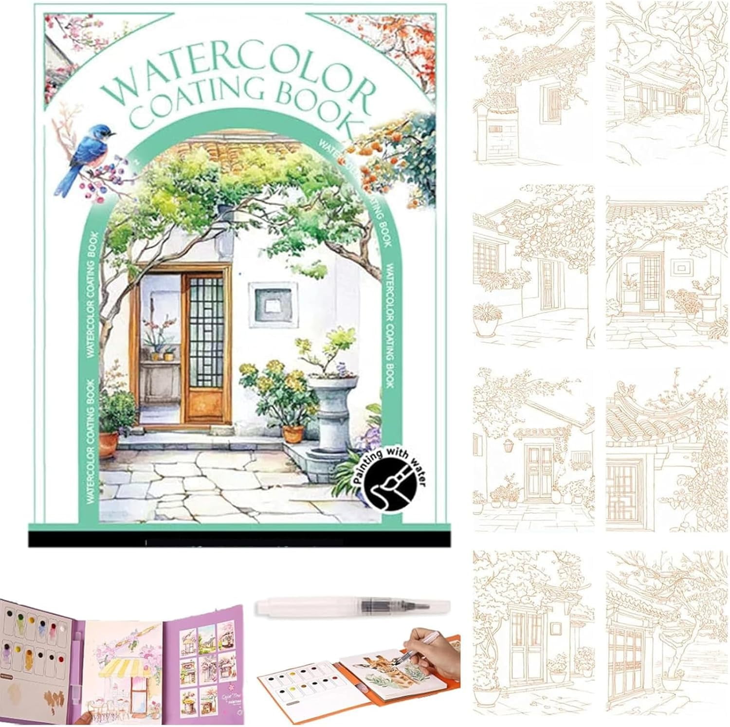 Creative Stress Relief Kit, 2026 New Paint Art Watercolor Books ...
