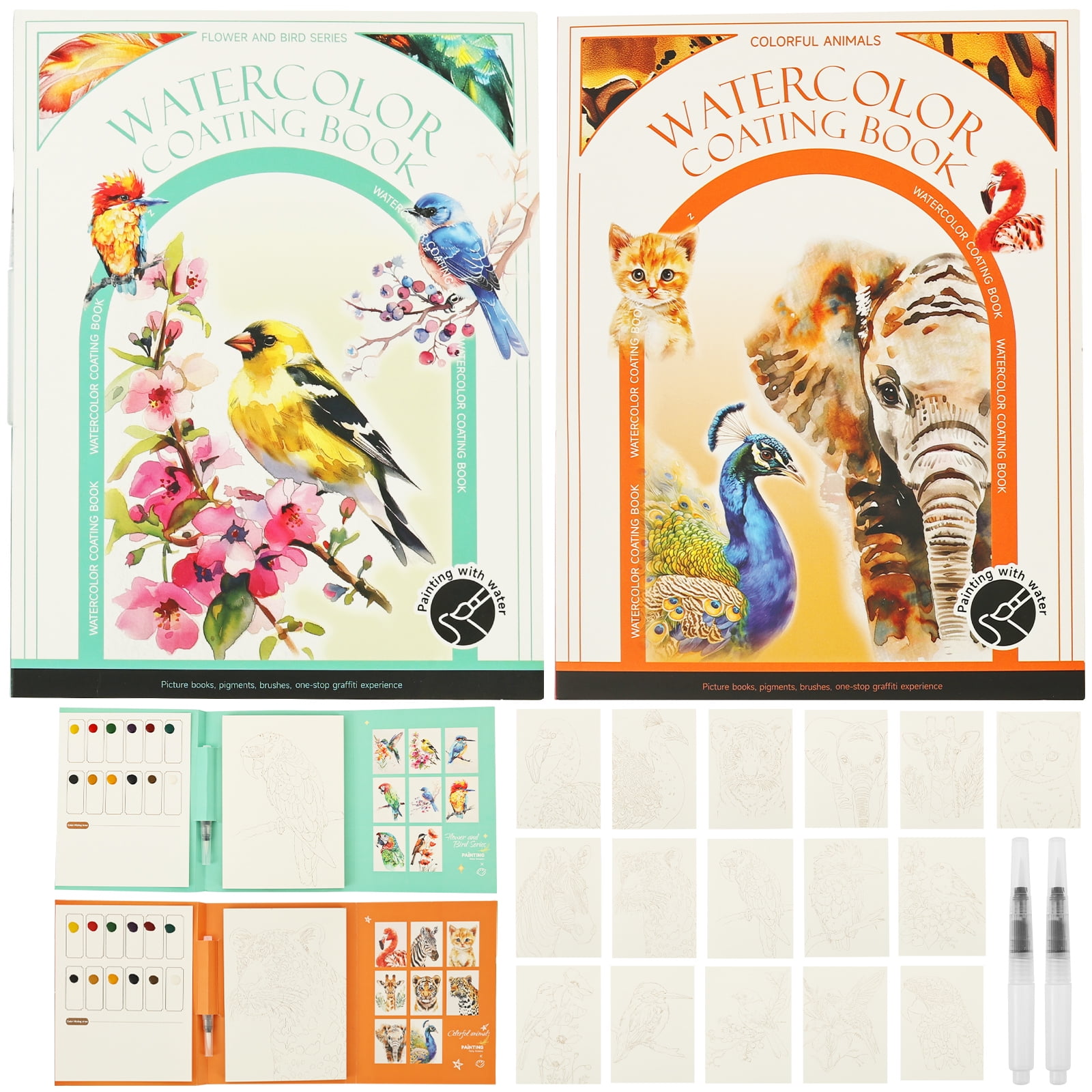 Creative Stress Relief Kit Paint Art Watercolor Book Painting Kit ...