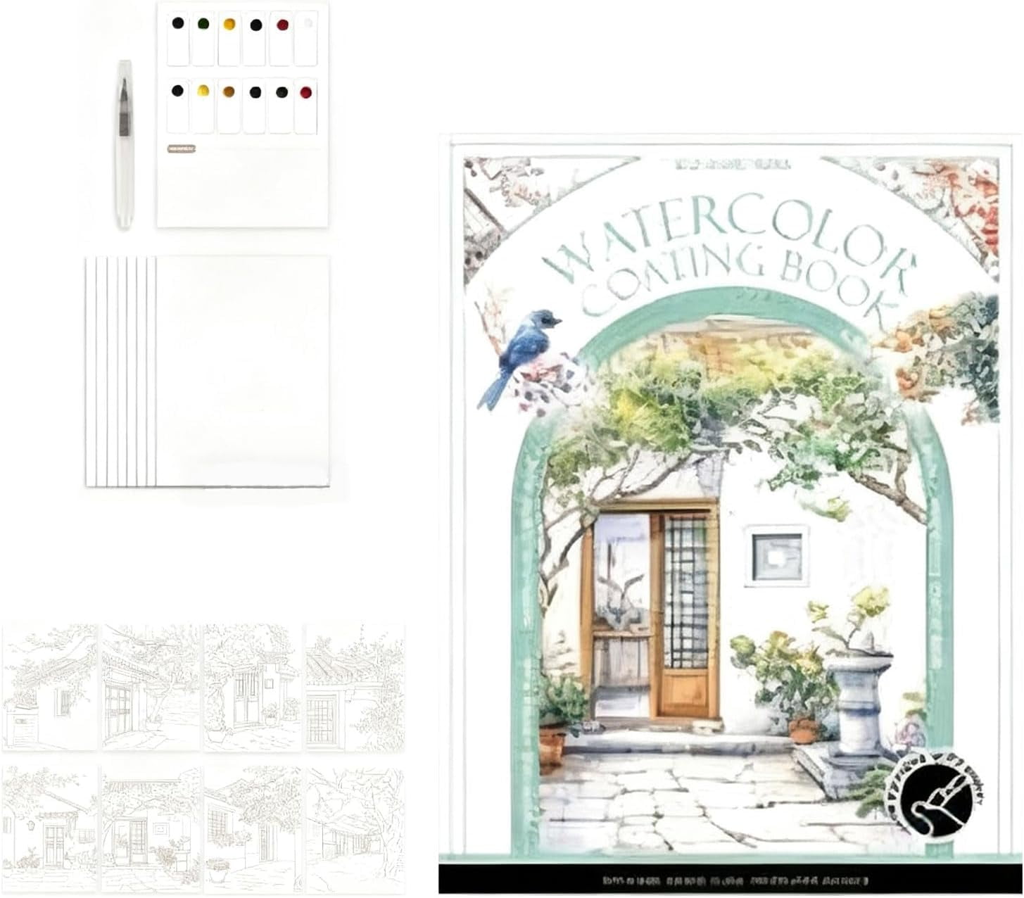 Creative Stress Relief Watercolor Kit, All-in-One Art Set for Adults ...