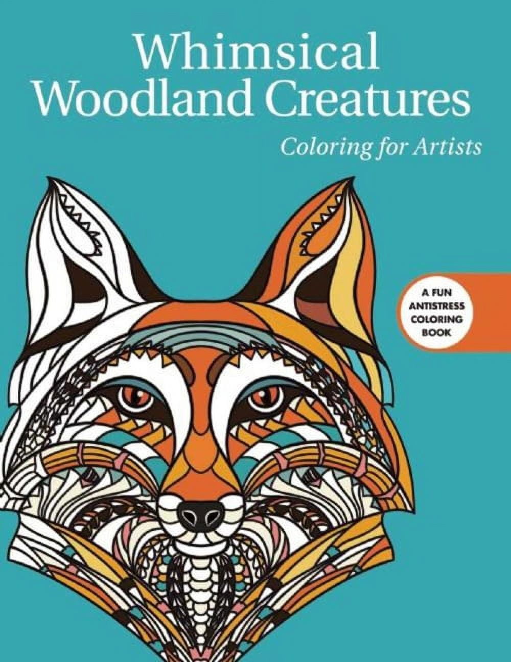 Whimsical Woodland Creatures: Coloring for Artists - Walmart.com