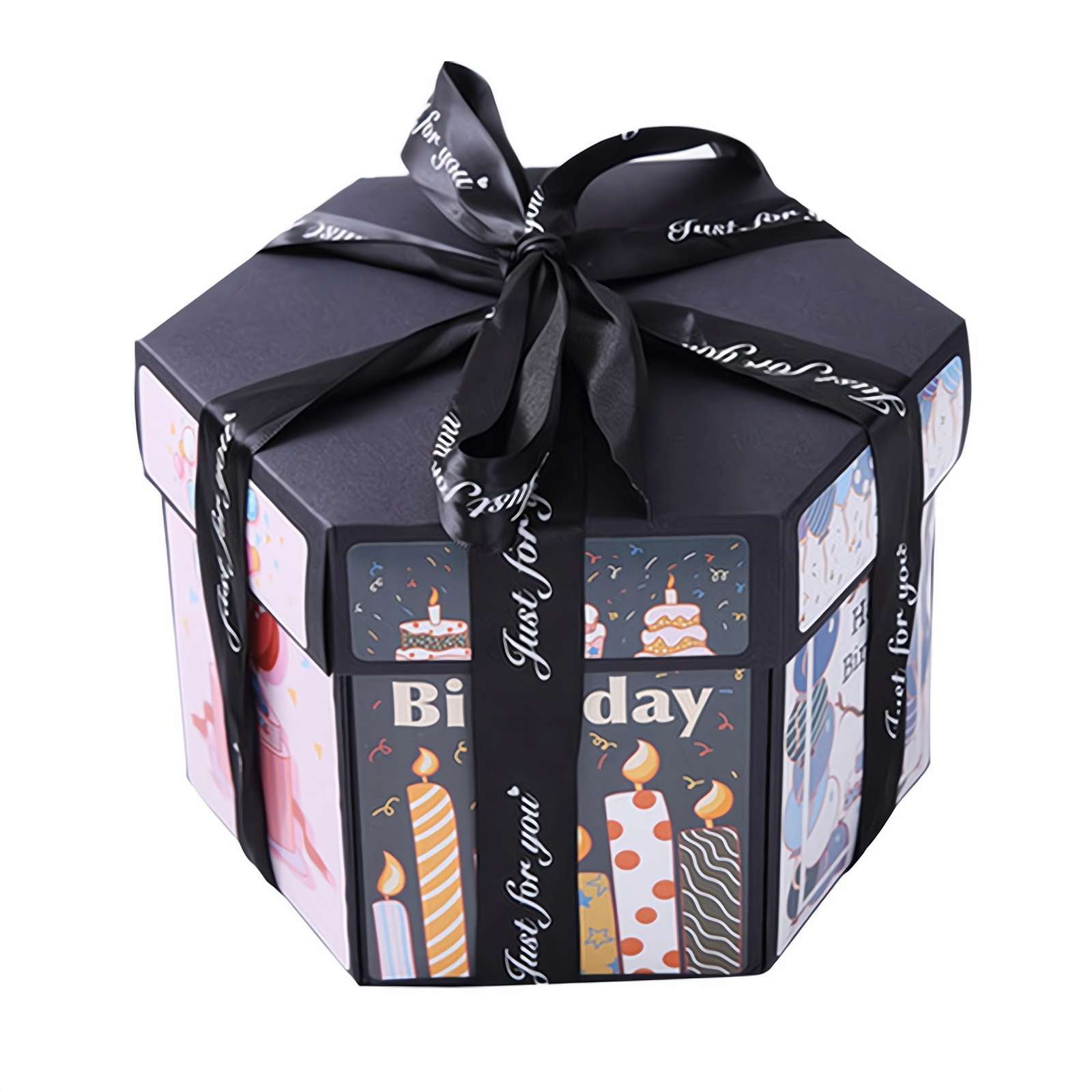 Creative Surprise Explosion Gift Box, Hexagon DIY Album Creative Gift ...