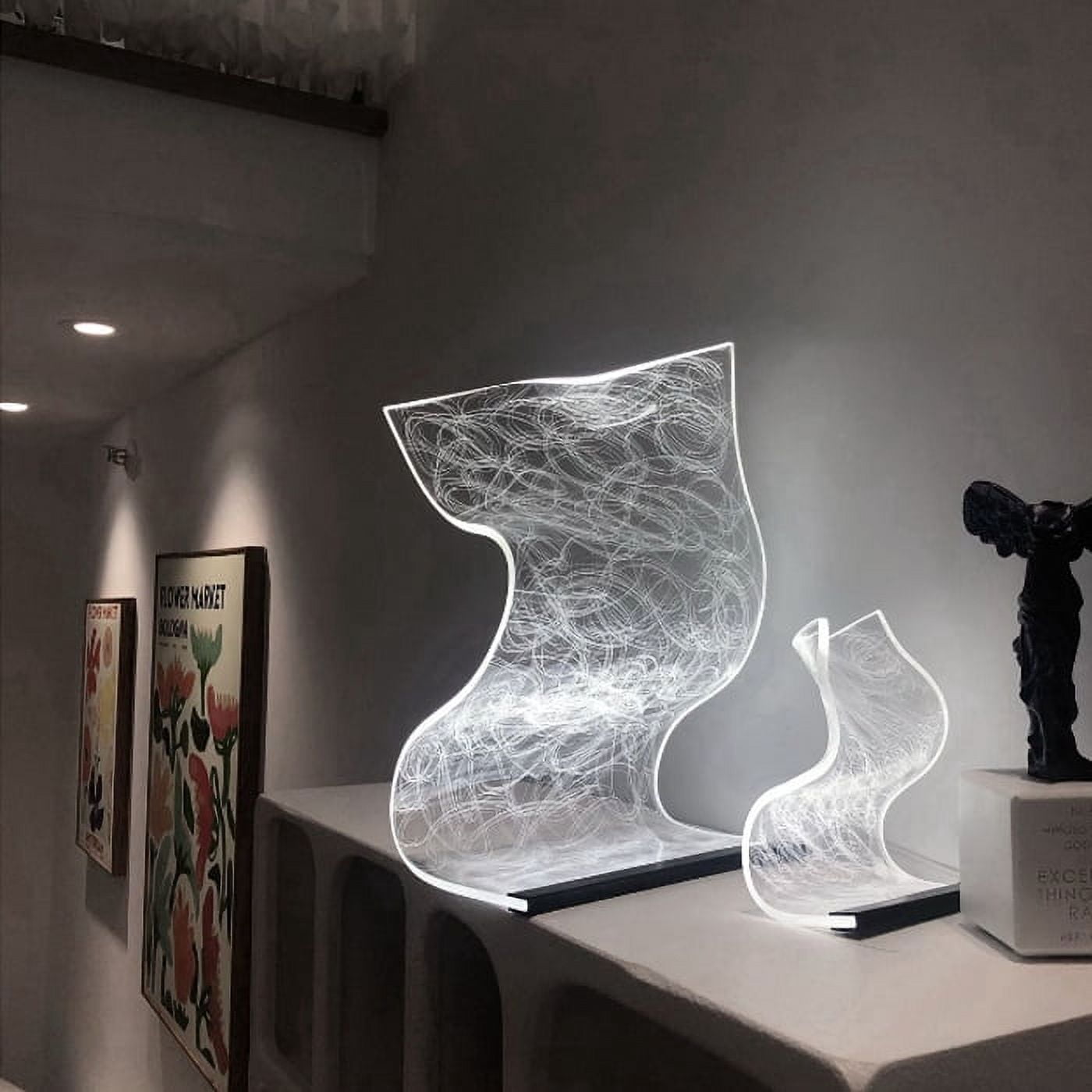 Creative Table Lamp Ambient Sensory Lamp 3-color Light Bedroom ...