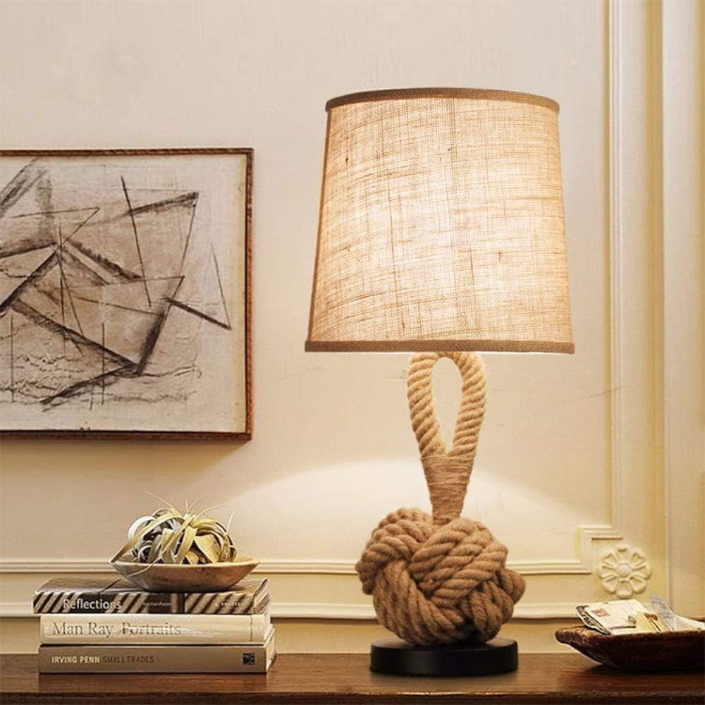 Creative Table Lamp Rope Lamp Study Personality Bedside Light ...
